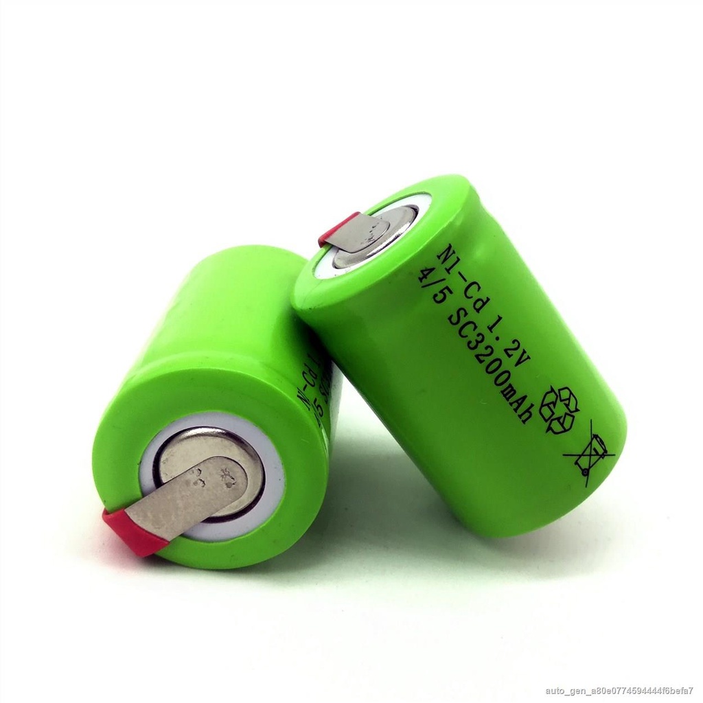 100New 45 SC 1.2V 3200mAh Ni CD Rechargeable Battery With Welding Tabs Suitable For Fire ...