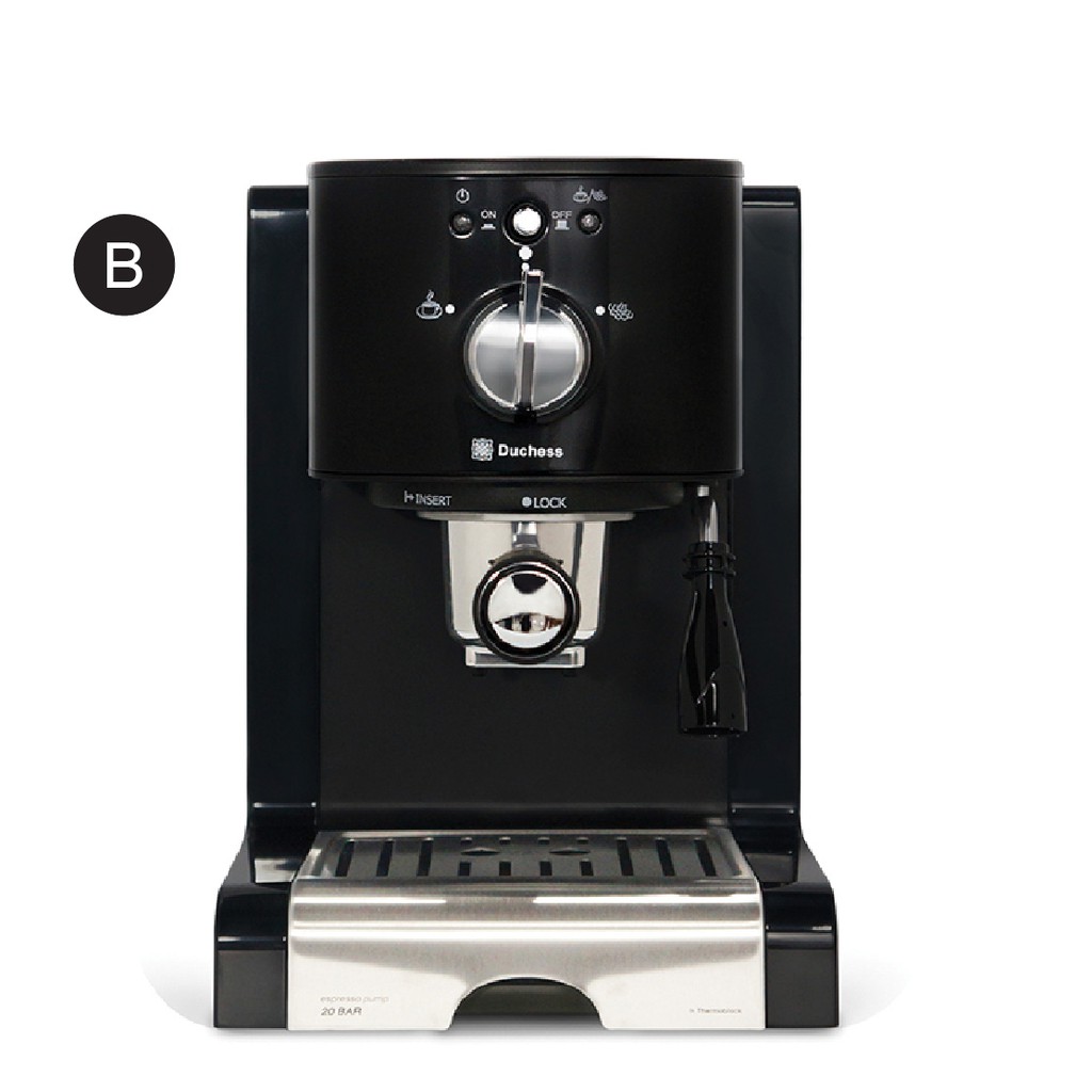 Duchess CM5000 - เครื่องชงกาแฟสด มี 3สี ให้เลือก (สีดำสีแดงสีเงิน) พร้อมระบบไอน้ำทำฟองนมฟูนุ่ม ...