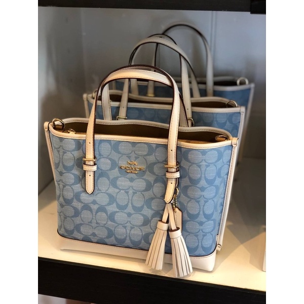 COACH Mini MOLLIE TOTE 25 IN SIGNATURE CANVAS (COACH C42504085)มีหลายสี ...