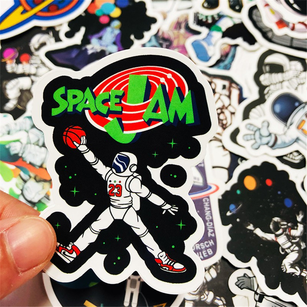 50Pcs Outer Space Astronaut Stickers For Travel Suitcase Skateboard ...