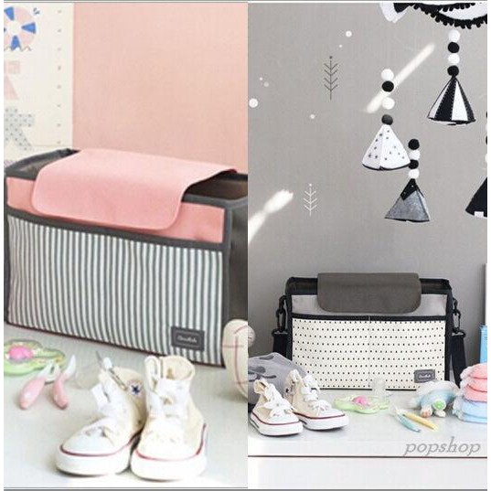 OSP-Pram Baby Changing Stroller Buggy Storage Pushchair Bag Bottle Cup ...