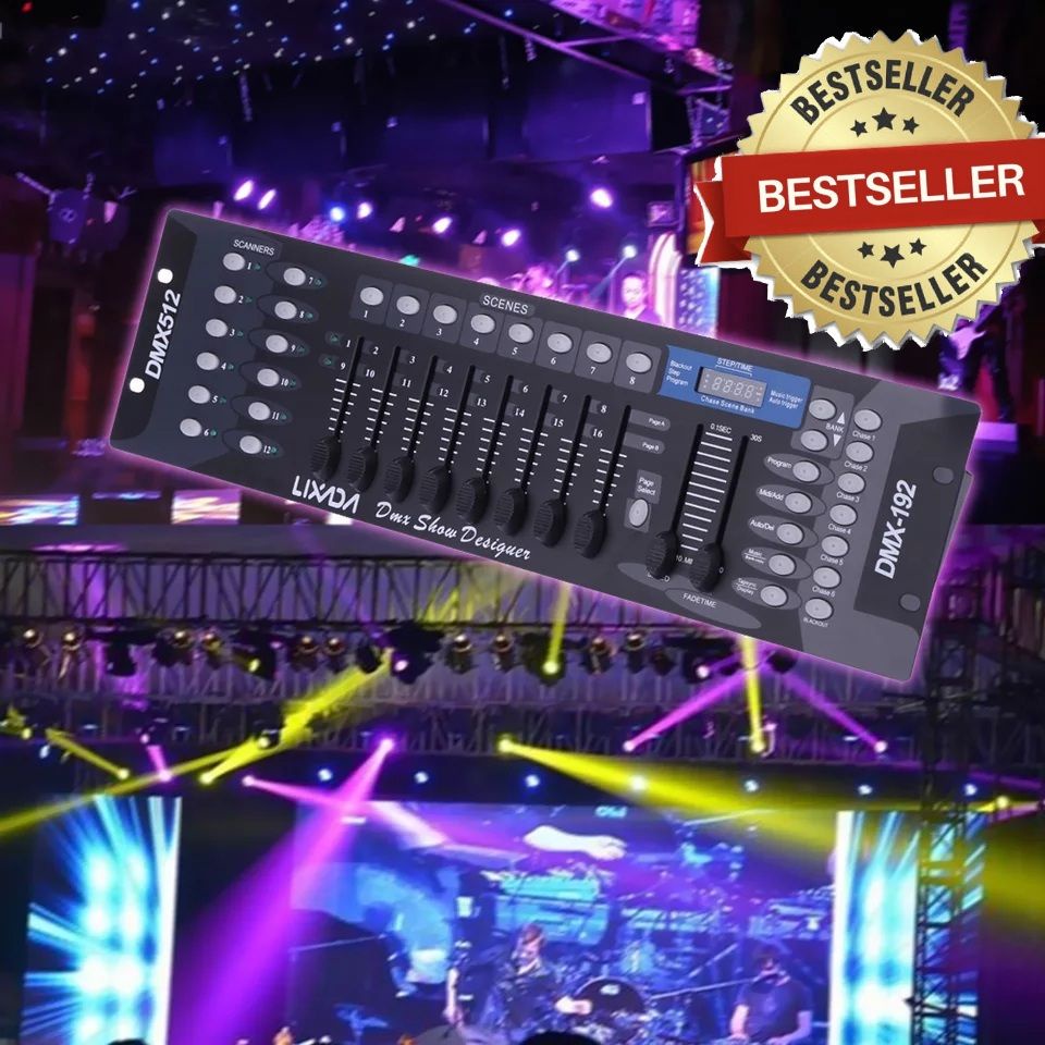 **พร้อมส่ง**บอร์ดควบคุมไฟเวที 192 DMX Controller DJ Equipment DMX 512 ...