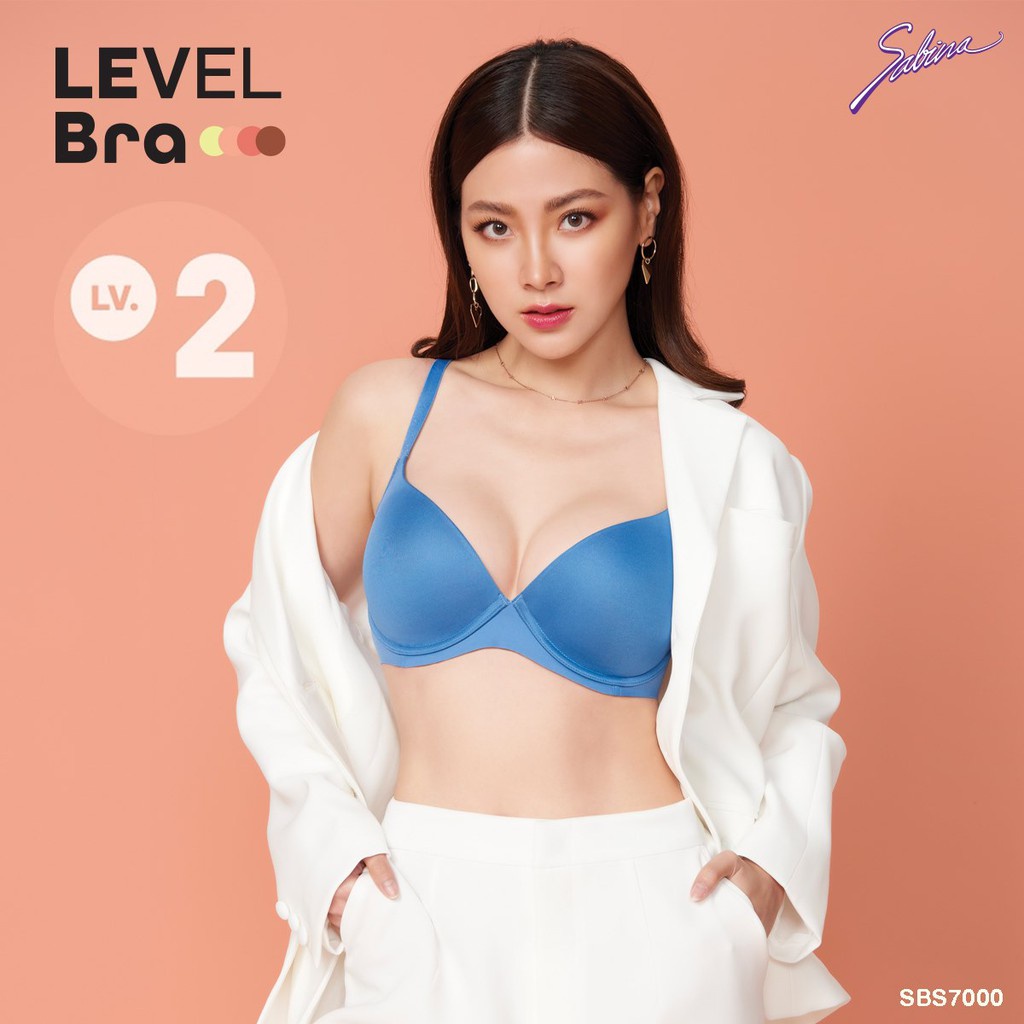 Sabina เสื้อชั้นใน (มีโครง) Seamless Fit รุ่น Sixnature LV.2 ฟองนม 25 รหัส SBXS2200 SBS2200 แท้ ...