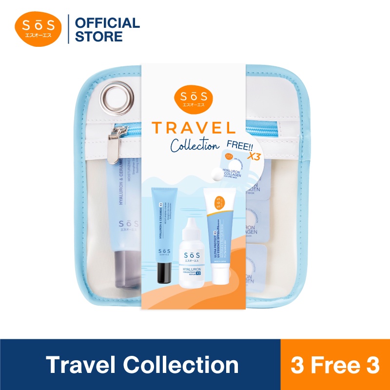 SOS Travel Collection (Hyaluron Moisture Cream Sunscreen) Free Freeze ...