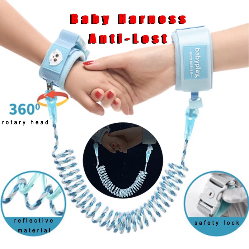 1.5M Baby Anti-lost Bracelet With Lock Anti-missing Harness Strap Rope ...