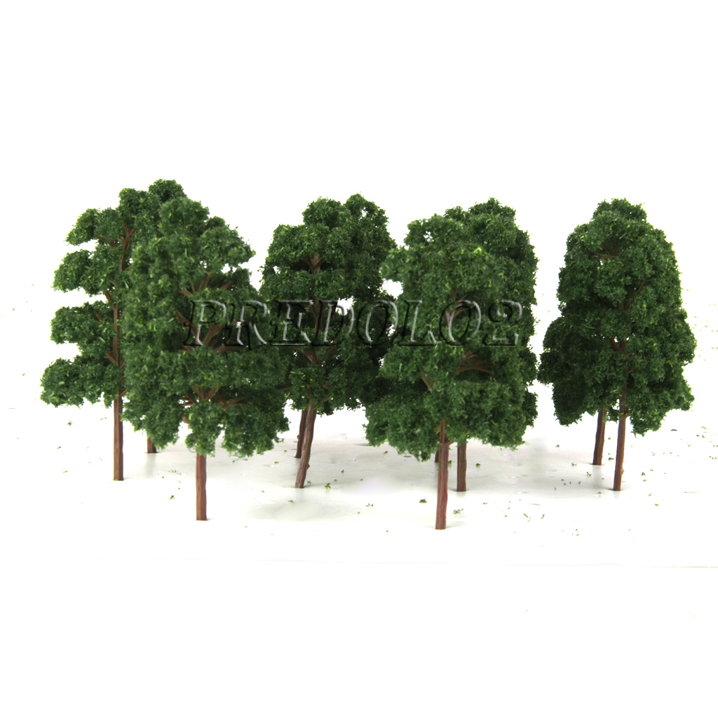 [PREDOLO2] 10 Model Trees HO Scale Train Layout Garden Scenery Wargame ...