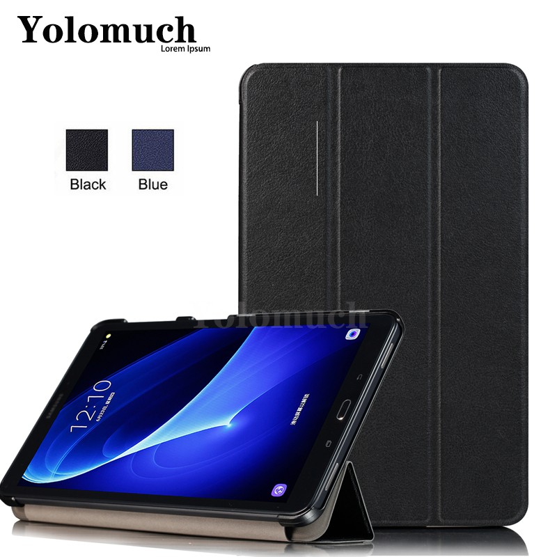 เคสแท็บเล็ตหนัง Pu แบบพลิกตั้งได้สําหรับ Samsung Galaxy Tab A 10 1 Sm