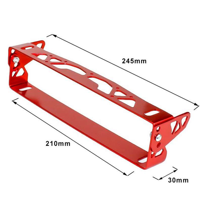 Otth Universal Aluminum Car Styling License Plate Frame Power Racing ...