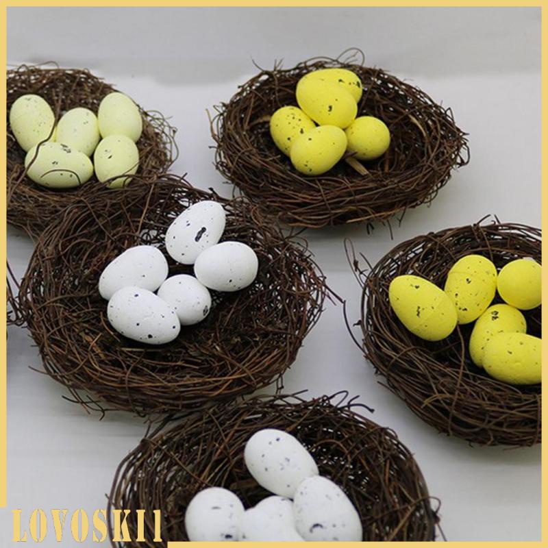 100pcs artificial fake eggs quail pigeon egg photography props decors ...