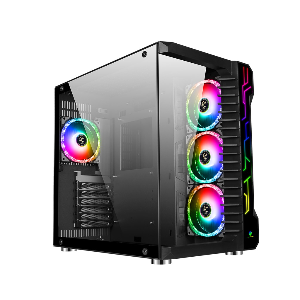 เคสคอมพิวเตอร์ Tsunami Protector Vision II Sound Sync ARGB Panorama ...