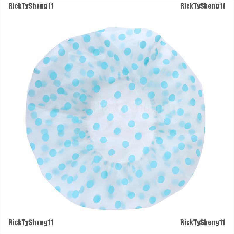 [COD RTS]Adult Shower Cap Plastic Waterproof Reusable Hair Bath Hat ...
