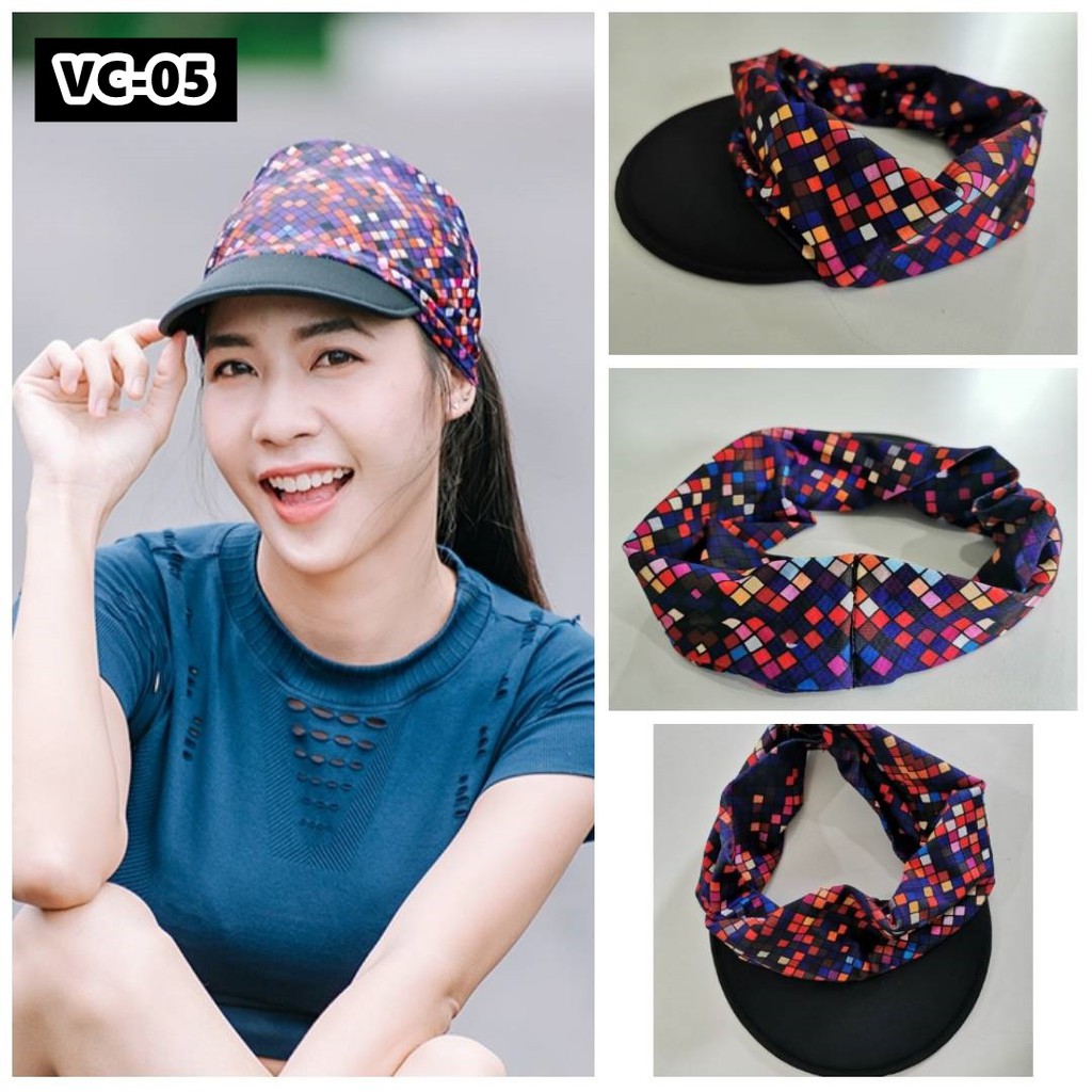Pack Run Visor หมวกผ้าอเนกประสงค์ (แบบปีกหมวกอ่อนม้วนเก็บได้) - 2b_runner_shop - ThaiPick