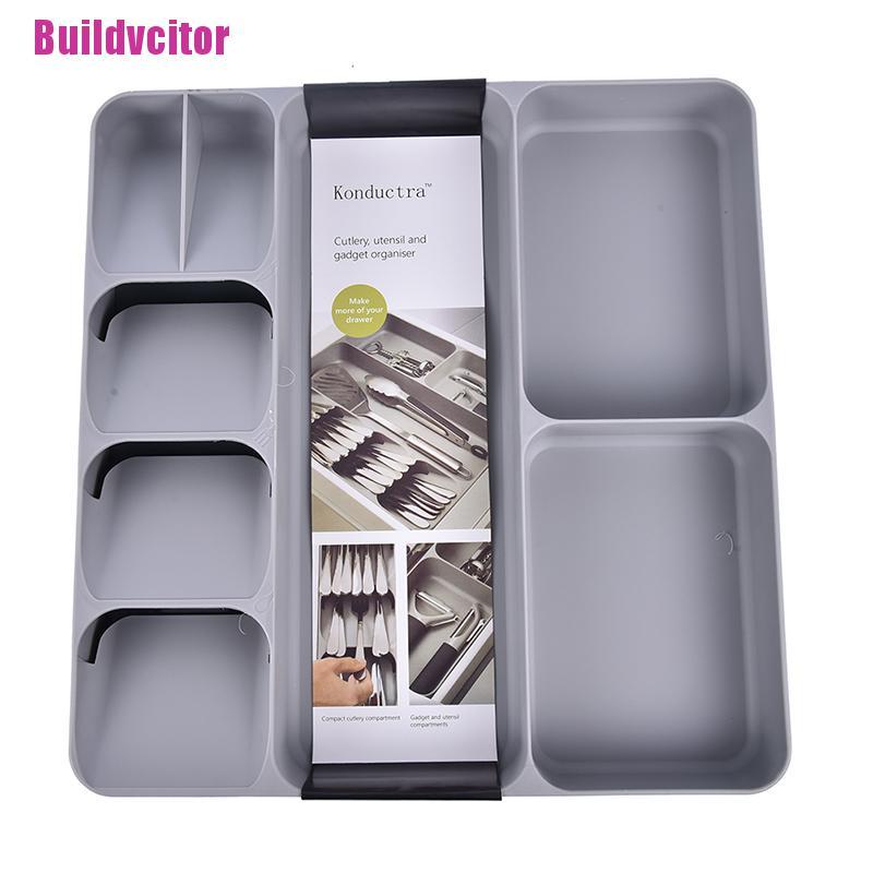 [Buildvcitor] Kitchen Tray Insert Cutlery Spoon Divider Organizer ...
