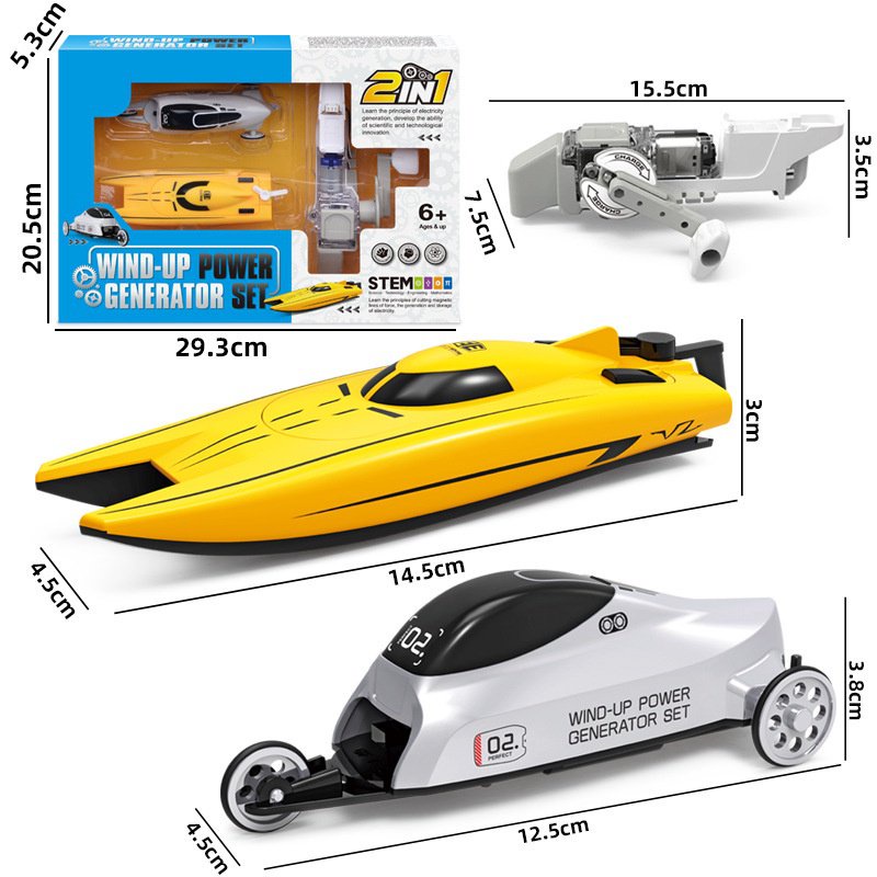 nAgY Car Toys Children Mini Hovercraft Toy Hand Assembled Power Ship ...