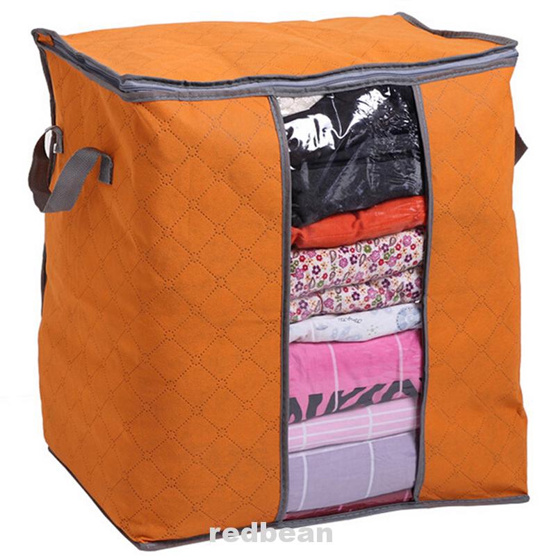 Duvet Storage Bags Foldable Compact Clothing Bag Case Box with Zipper ...