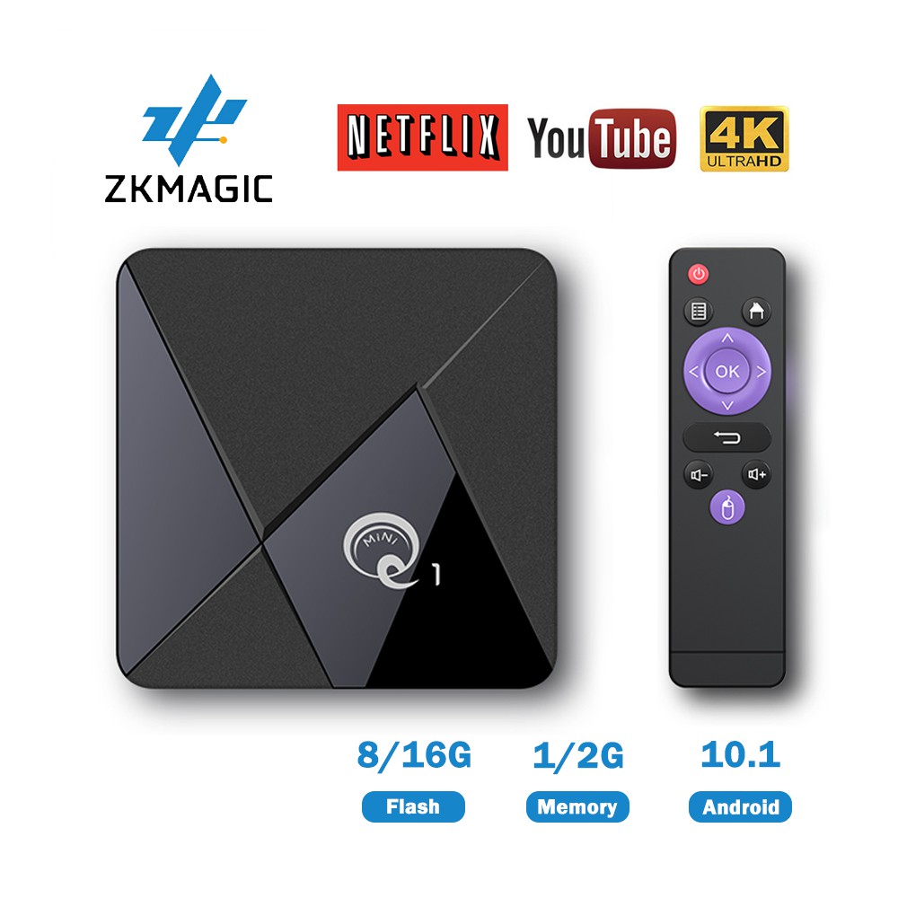 Q1 MINI Smart TV BOX Android 10.1 Youtube 2GB16GB 4GB64GB Rockchip ...