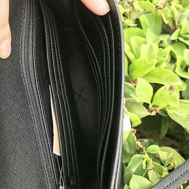 Michael Kors Karla Leather Wristlet Chain Crossbody Bag - nazzilla ...