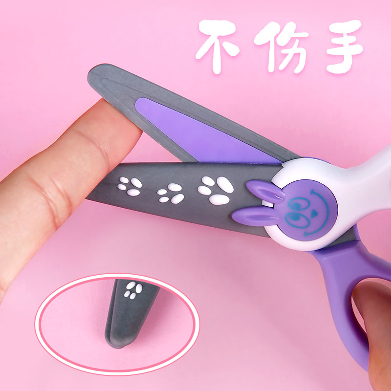 พร้อมส่งกรรไกรเด็กMa Peideพลาสติกรอบกรรไกรเด็กทารกเด็กมือความปลอดภัยไม่ ...