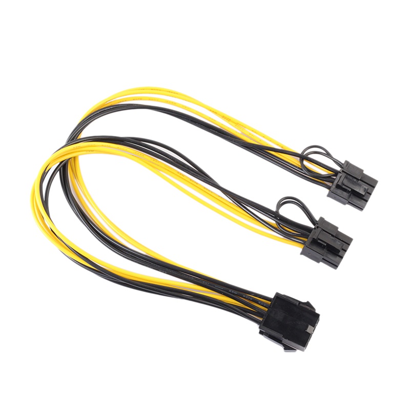 CPU 8Pin to image Dual PCI-E Power Distributor Cable 30cm F19802 ...