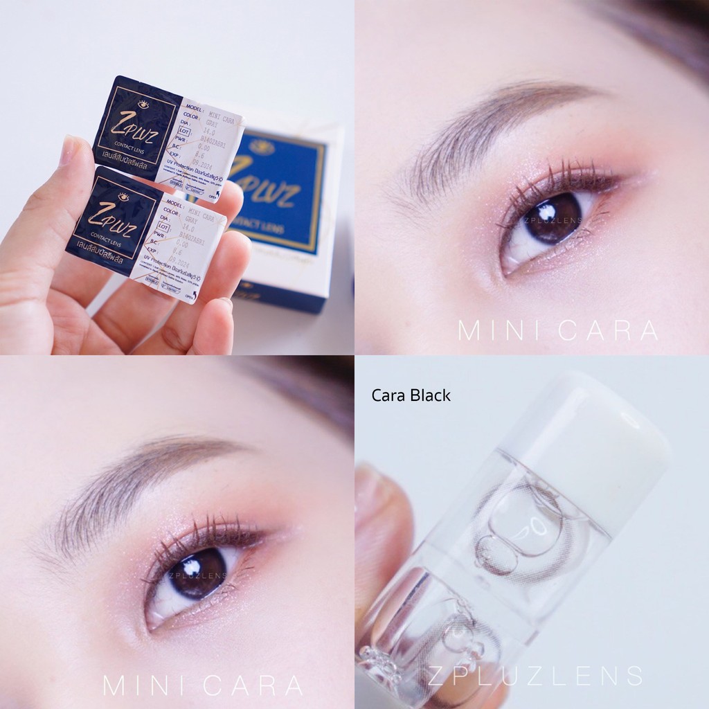 คอนแทคเลนส์ Mini Cara Black สีดำรัตติกาล B.C 8.6 mm - thisisise - ThaiPick