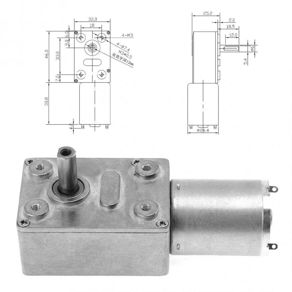 Jgy370 12 V DC 10rpm มอเตอร์ความเร็วสูง - estars.th - ThaiPick