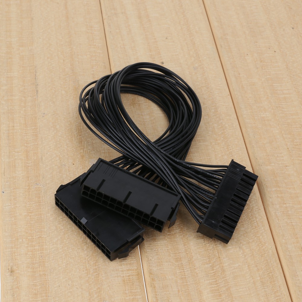 COU อะแดปเตอร์แปลง 24 Pin ATX Dual PSU Power Extender Cable - countless ...