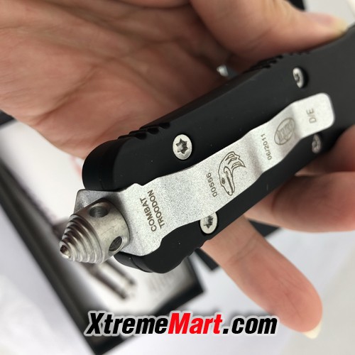 มีดสปริงตรง รุ่นใหญ่ คม 2ด้าน กึ่งหยัก Microtech Combat Troodon 00556 D ...
