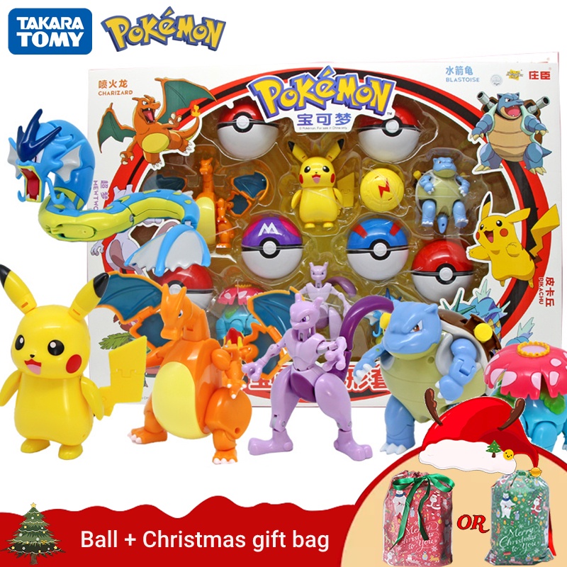 Genuine Pokemon Deformation Elf Ball Manual Robot Pikachu Venusaur ...