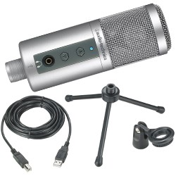 Audio Technica ไมโครโฟนอัดเสียง รุ่น ATR2500 Cardioid Condenser USB ...