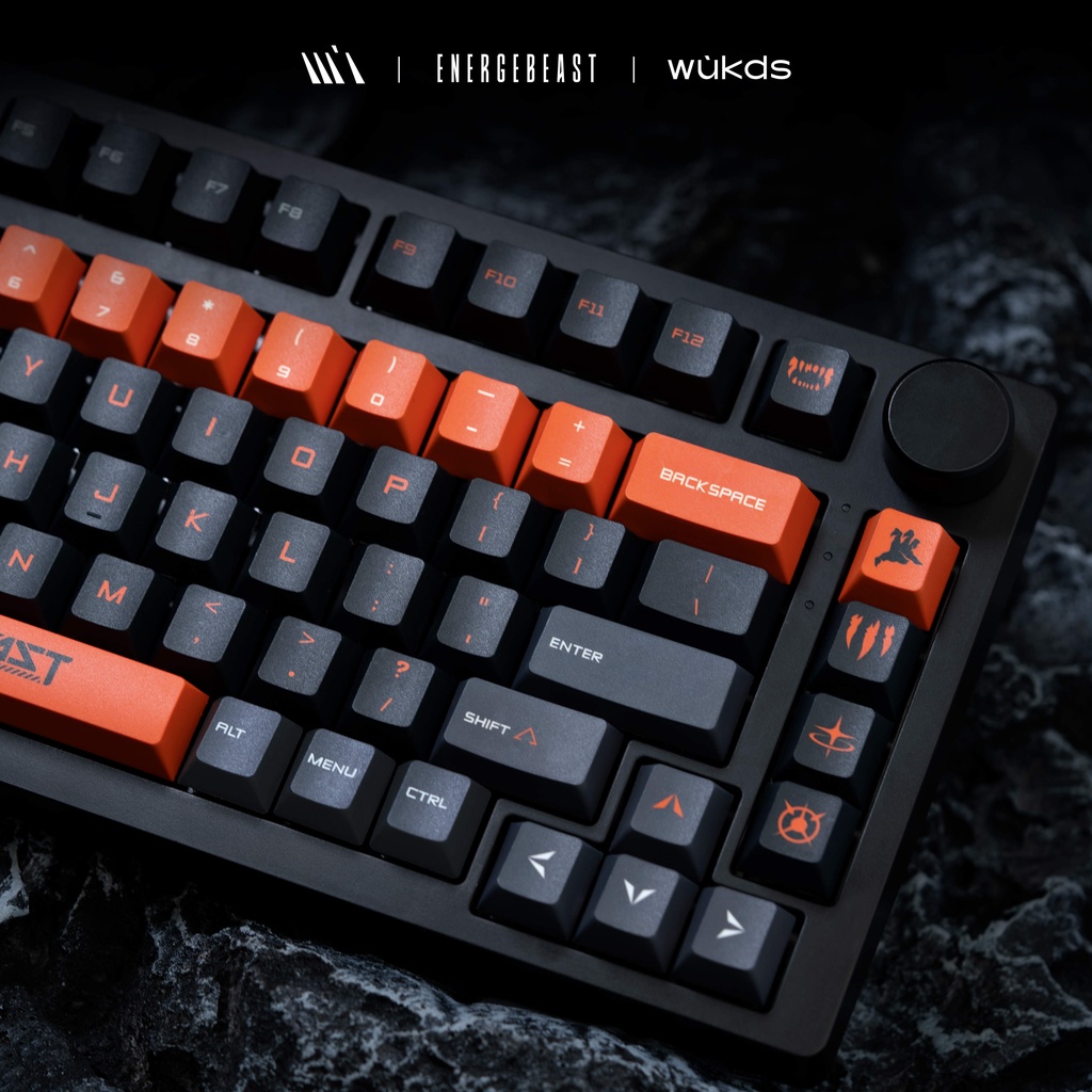WUKDS ENERGE BEAST Keycaps 143 คีย์ PBT Dye-Sublimation Keycaps Cherry ...