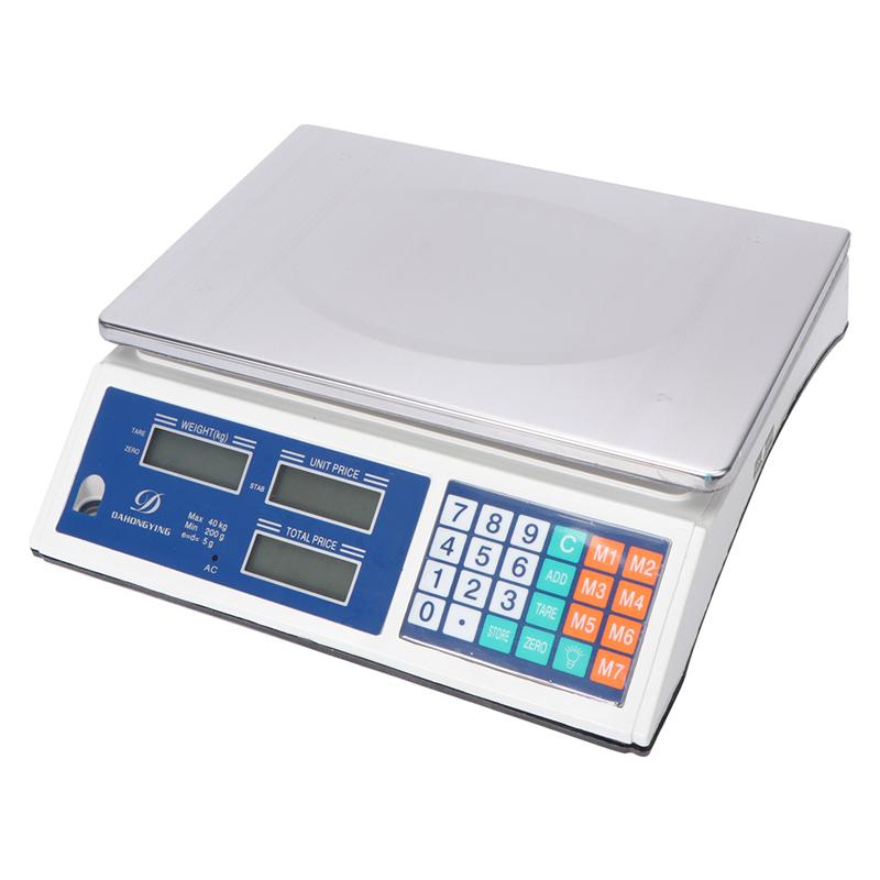 BM01 40kg Precision Electronic Price Computing Scale Stainless Steel ...