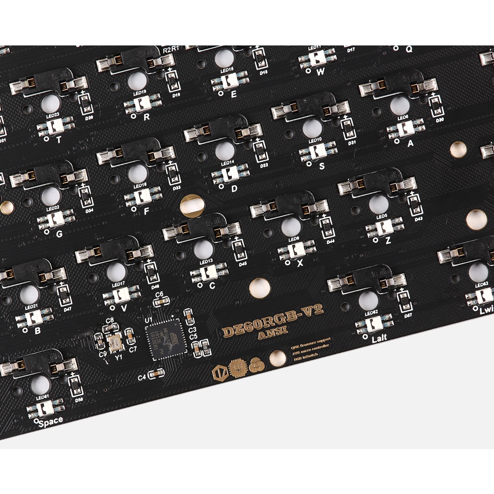 mechanical keyboard Customized accessories Dz60 rgb pcb hot-swappable ...