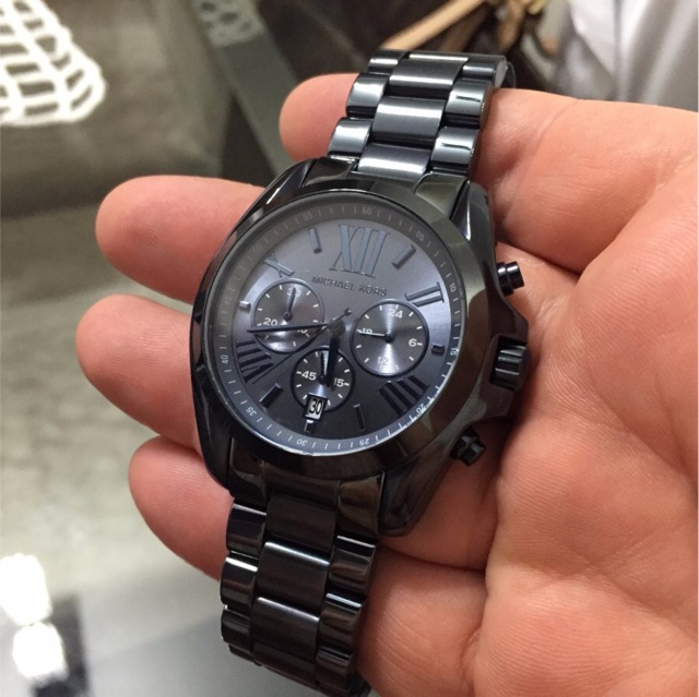 MK6248 ขนาด 43 มม. สี Navy blue สวยมาก MICHAEL KORS Oversized Bradshaw ...