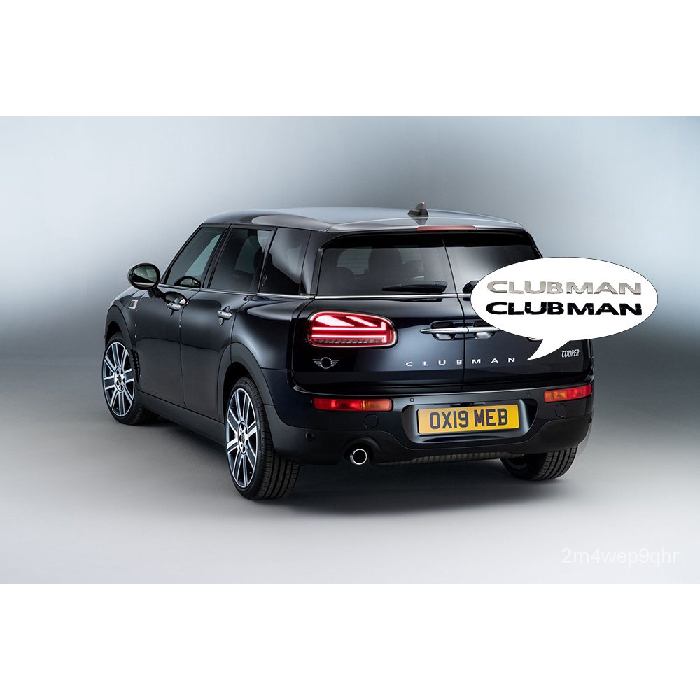 Car Rear Trunk Front Emblem Tail Sticker CLUBMAN Metal Letter Nameplate ...