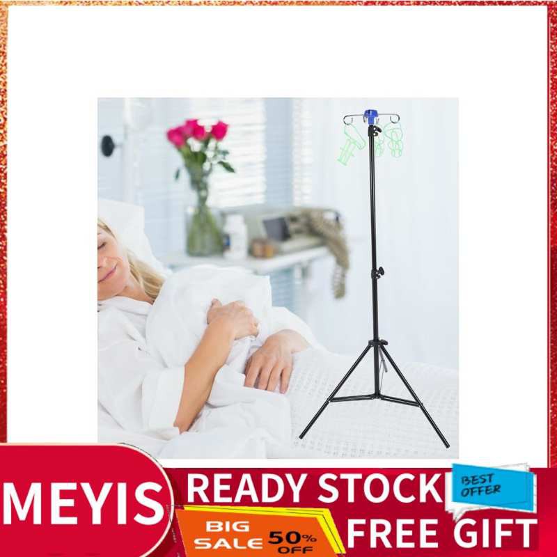 Meyis Portable IV Pole Clinic Home Medical Stand Adjustable Foldable 4 ...
