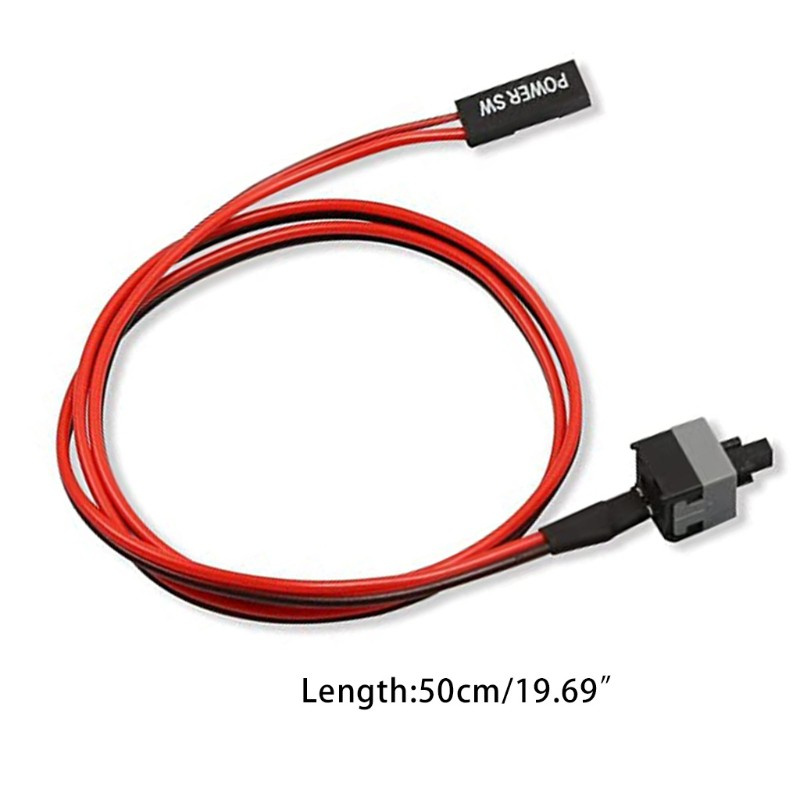Dou 2 Pin Sw Pc สายเคเบิ้ลเปิดปิดปุ่มกดสวิทช์คอมพิวเตอร์ 50ซม. 2 แพ็ค ...