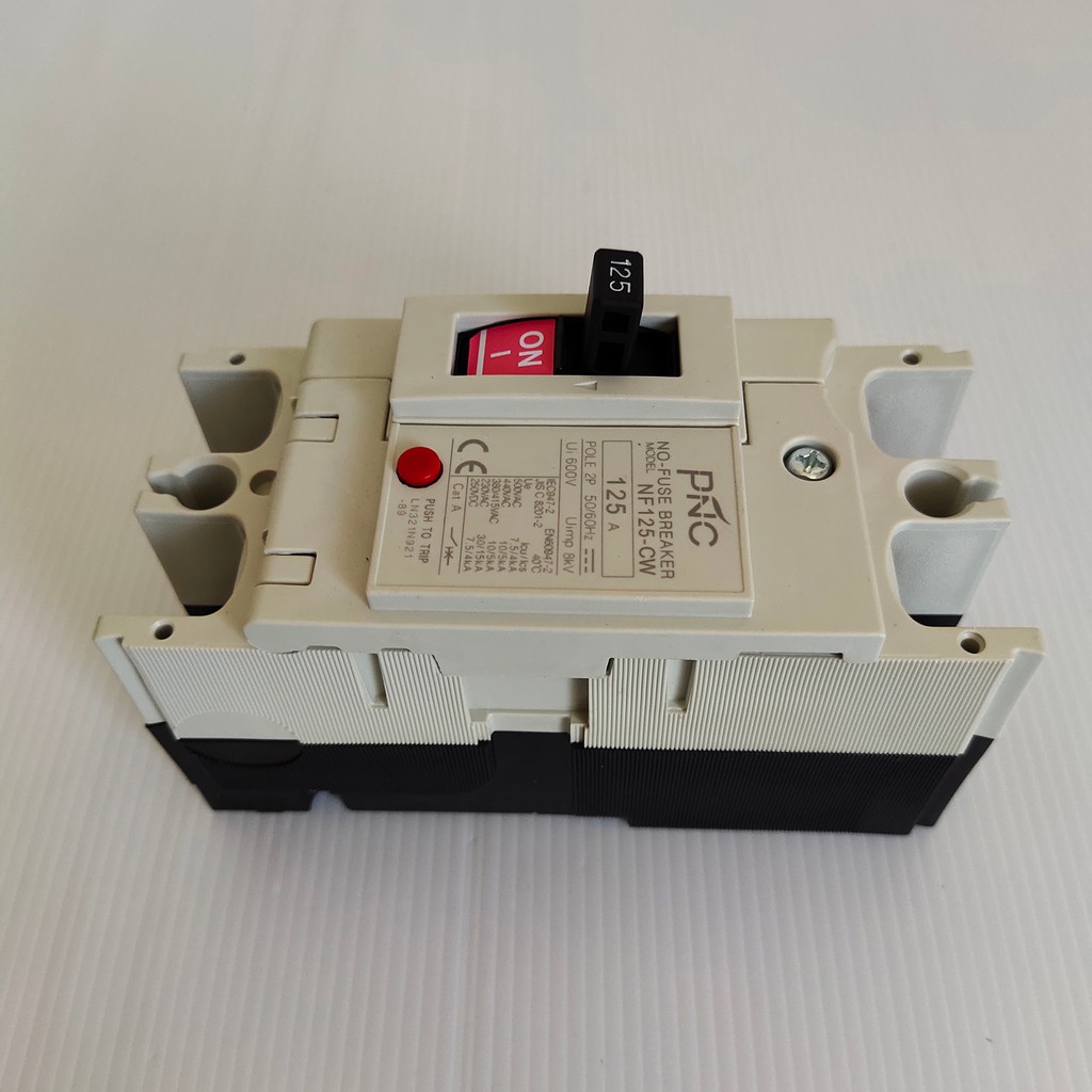 MODELNF125CW 2POLE BREAKER MCCB เบรกเกอร์ กระแสไฟ80A100A 125A AC220V ...