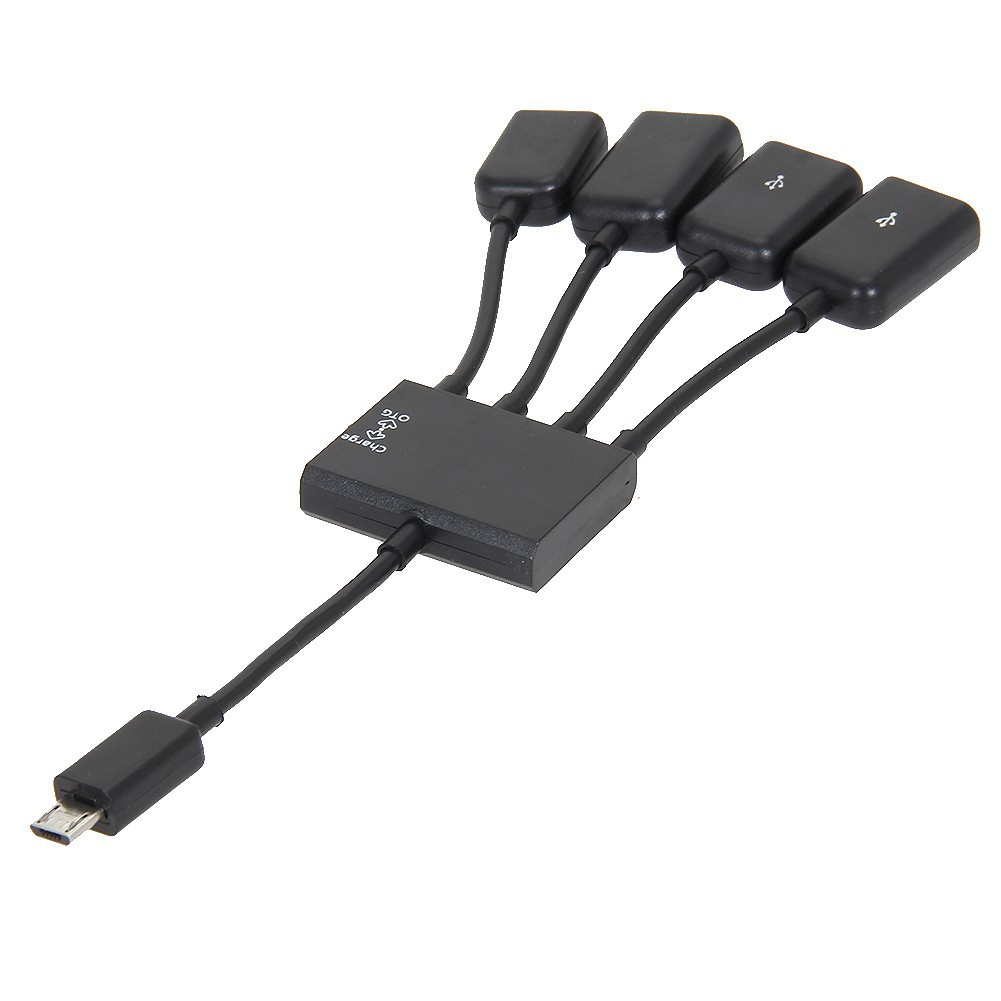 ที่ชาร์จ ชาร์จ 4 Port Micro USB Power OTG Hub สำหรับ Sumsung Android PC ...