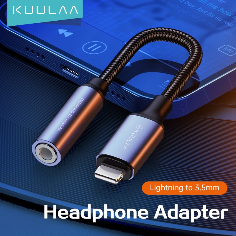 Camera KUULAA 3.5mm AUX Adapter for iPhone 6s 6 Plus 5s SE 3.5mm Female ...