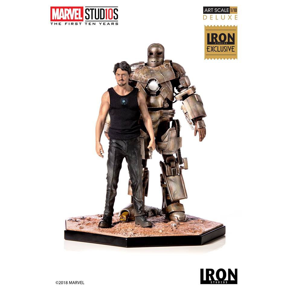 งานปั้น ของสะสม Iron Studios 1/10 Deluxe Art Scale - Tony Stark & Mark ...