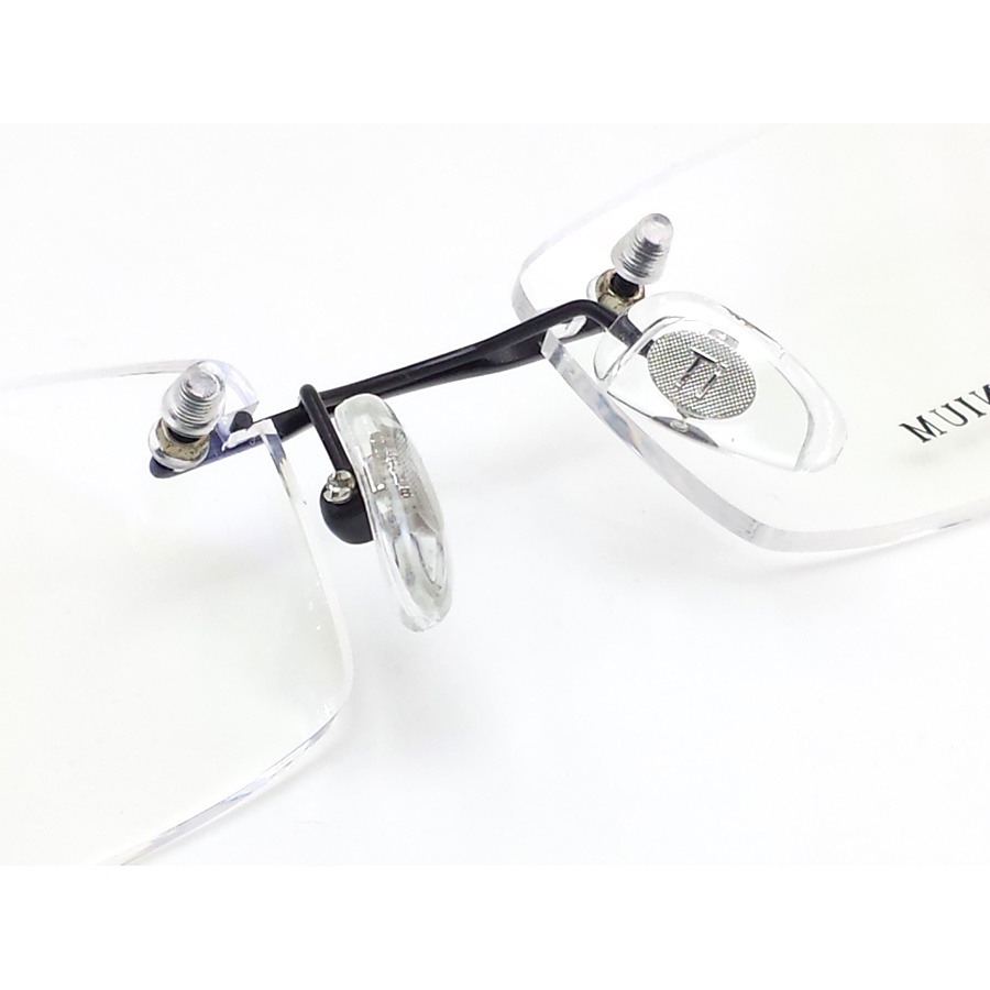 BPure Titanium Eyeglasses Rimless Optical Frame Prescription Spectacle ...