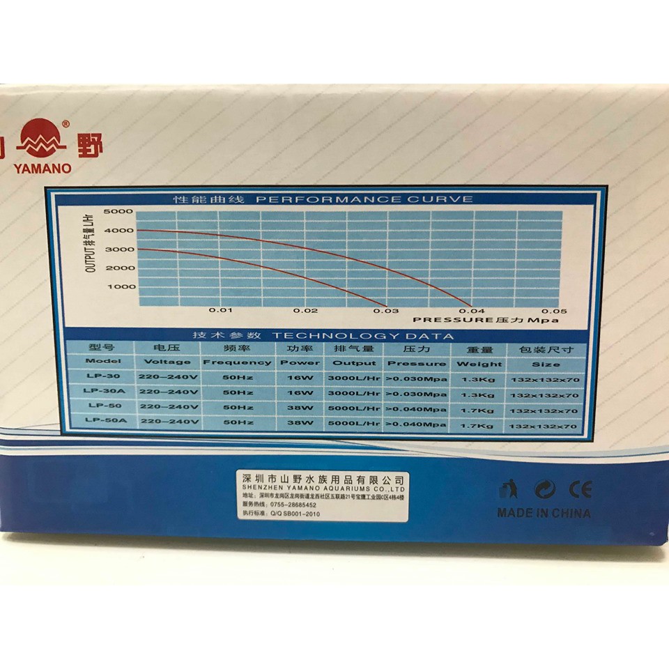 YAMANO LP-30A ปั๊มลมเสียงเงียบ แยกได้ 4 -6 หัวทราย กับชุดพร้อมใช้งาน - apaquarium - ThaiPick