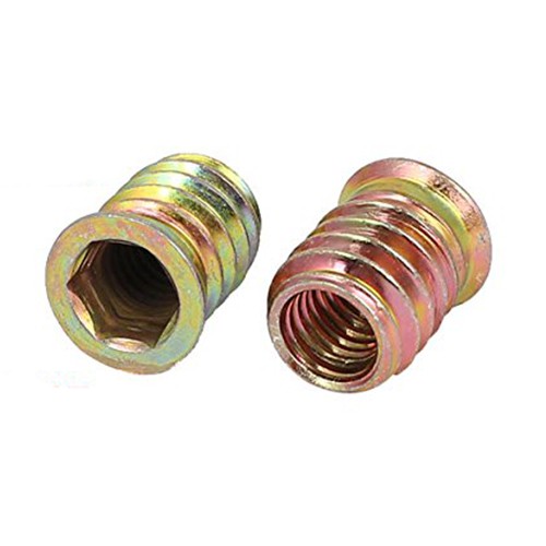 25 Pcs M8 E-Nut Wood Insert Interface Screws Hex Socket Nut Fittings ...