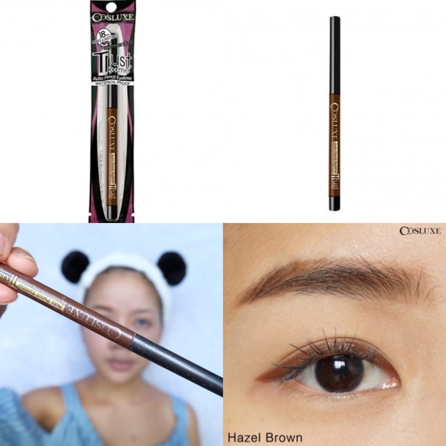 Cosluxe Auto Pencil Eyeliner Trust Me #Hazel Brown สีน้ำตาลทอง เน้นให้ ...