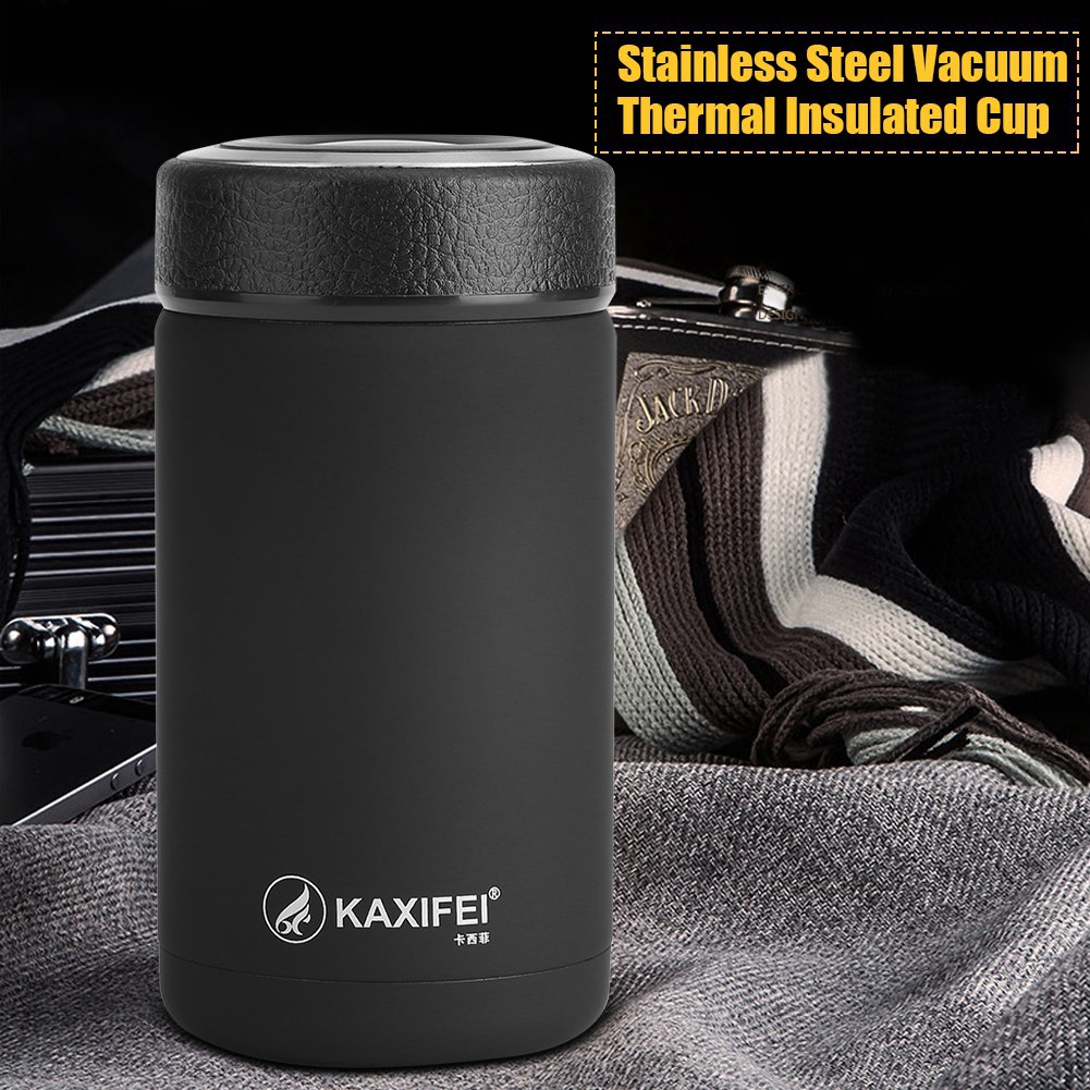 KAXIFEI Stainless Steel Vacuum Thermal Insulated Travel Mug Bottle Flask Coffee Cup R6xV ...