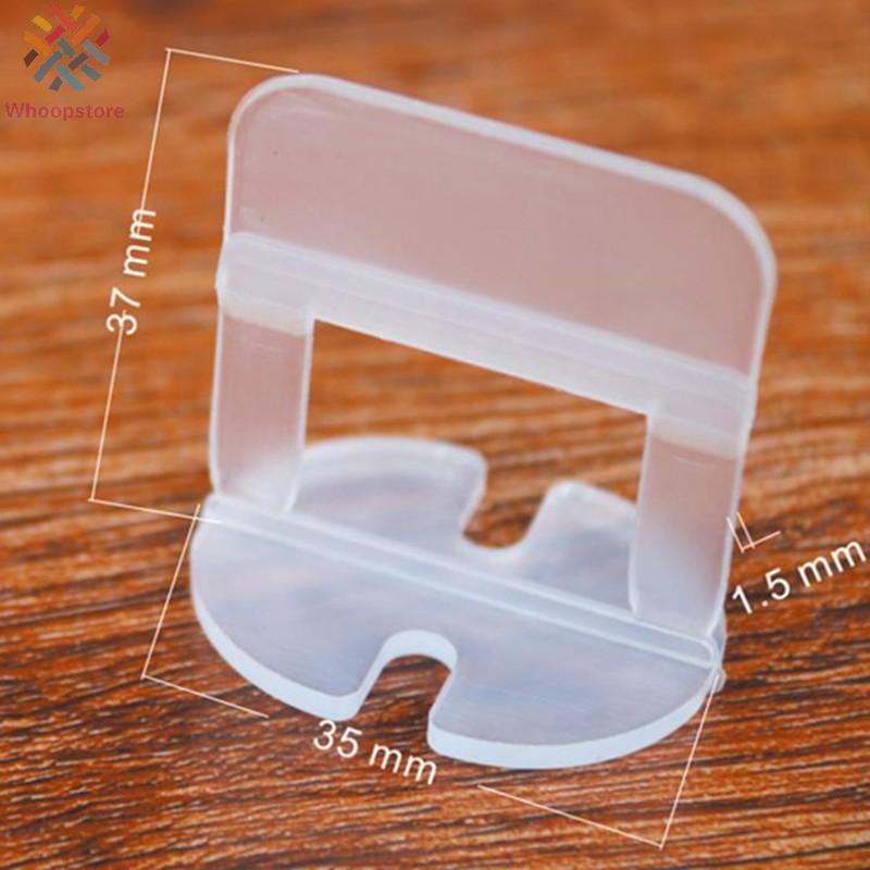 100x Tile Leveling System Clips Levelling Spacer Tiling White Tools ...
