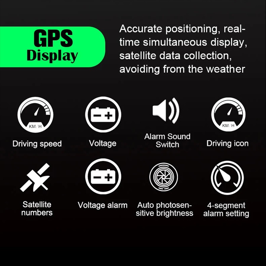 LST ใหม่ M7 GPS HUD รถ OBD2 HUD head-up speed display OBD รถคอมพิวเตอร์ความเร็วคำเตือน - bmk.th ...