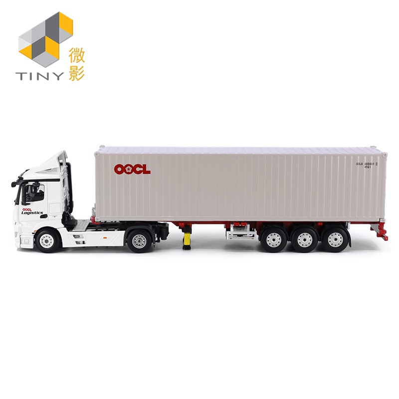 Tiny 164 Benz Antos Container Lorry OOCL Truck NO.121 Simulation Model ...