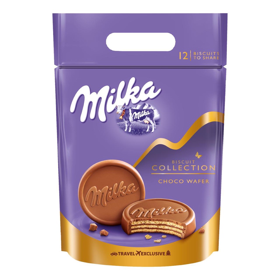 Milka - Choco And Wafer Pouch 360g 1 แพ็คมี 12 ชิ้น - worldmuya - ThaiPick
