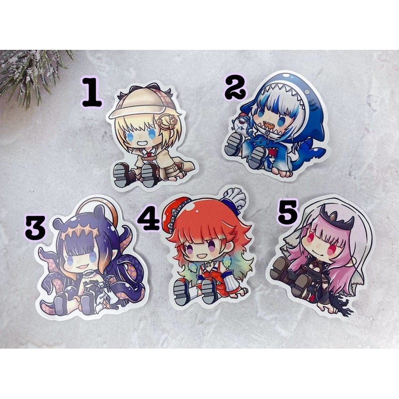 Sticker Hololive English Vtuber สติ้กเกอร์ บอม โฮโลไลฟ์ | Shopee Thailand